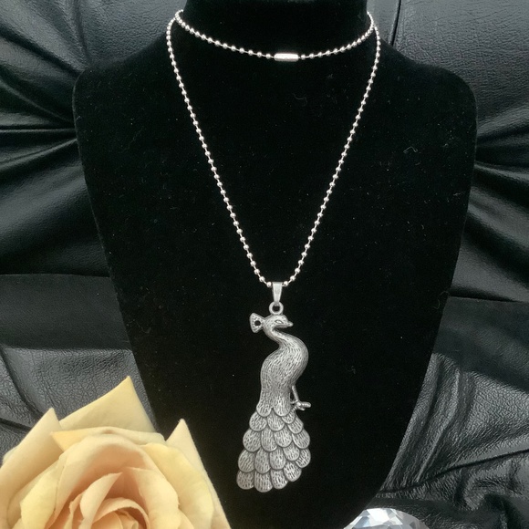 Jewelry | Vintage Style Aged Silver Tone Pendant Necklace 145 Long | Poshmark